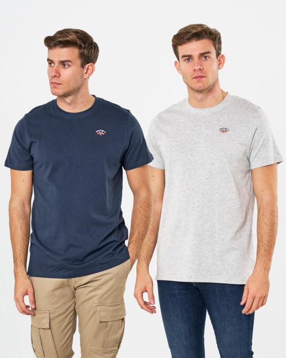 PACK CAMISETAS BÁSICAS MARINO Y GRIS Talla XS Color 690092 REF.: 690092